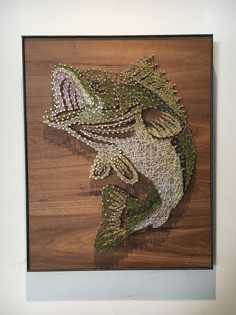 Largemouth Bass String Art - Etsy