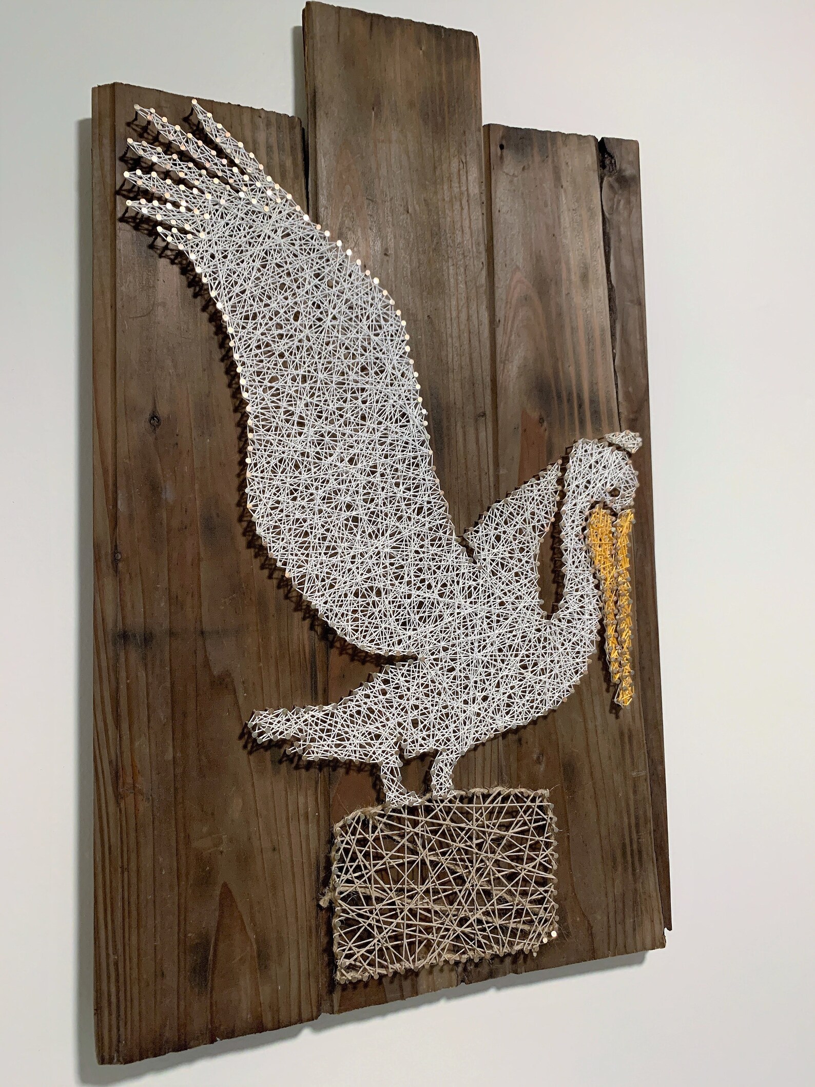 Pelican on Post String Art - Etsy