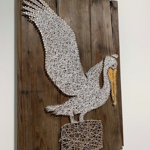 Pelican on Post String Art - Etsy