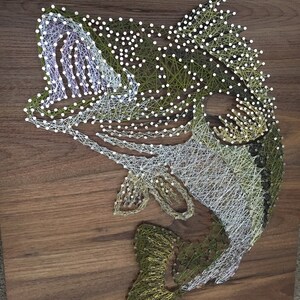 Largemouth Bass String Art - Etsy