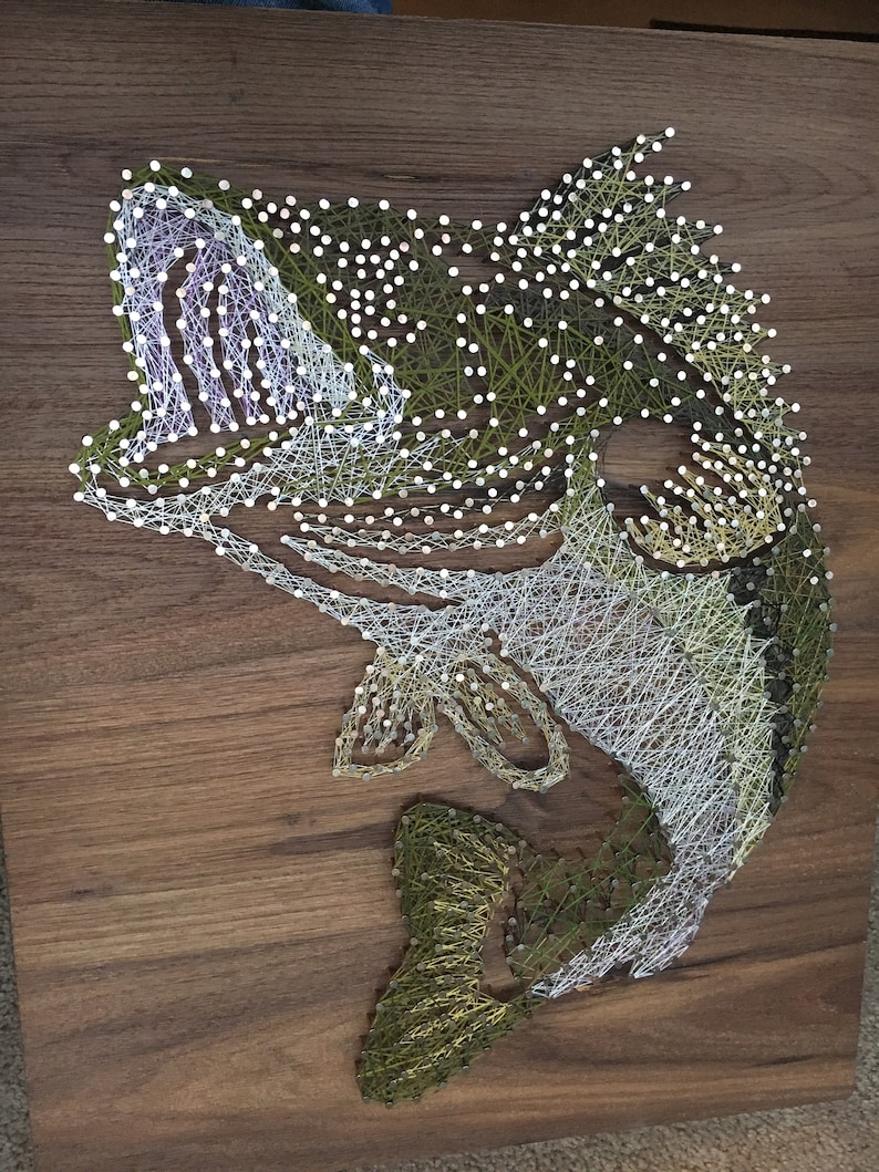 Largemouth Bass String Art - Etsy