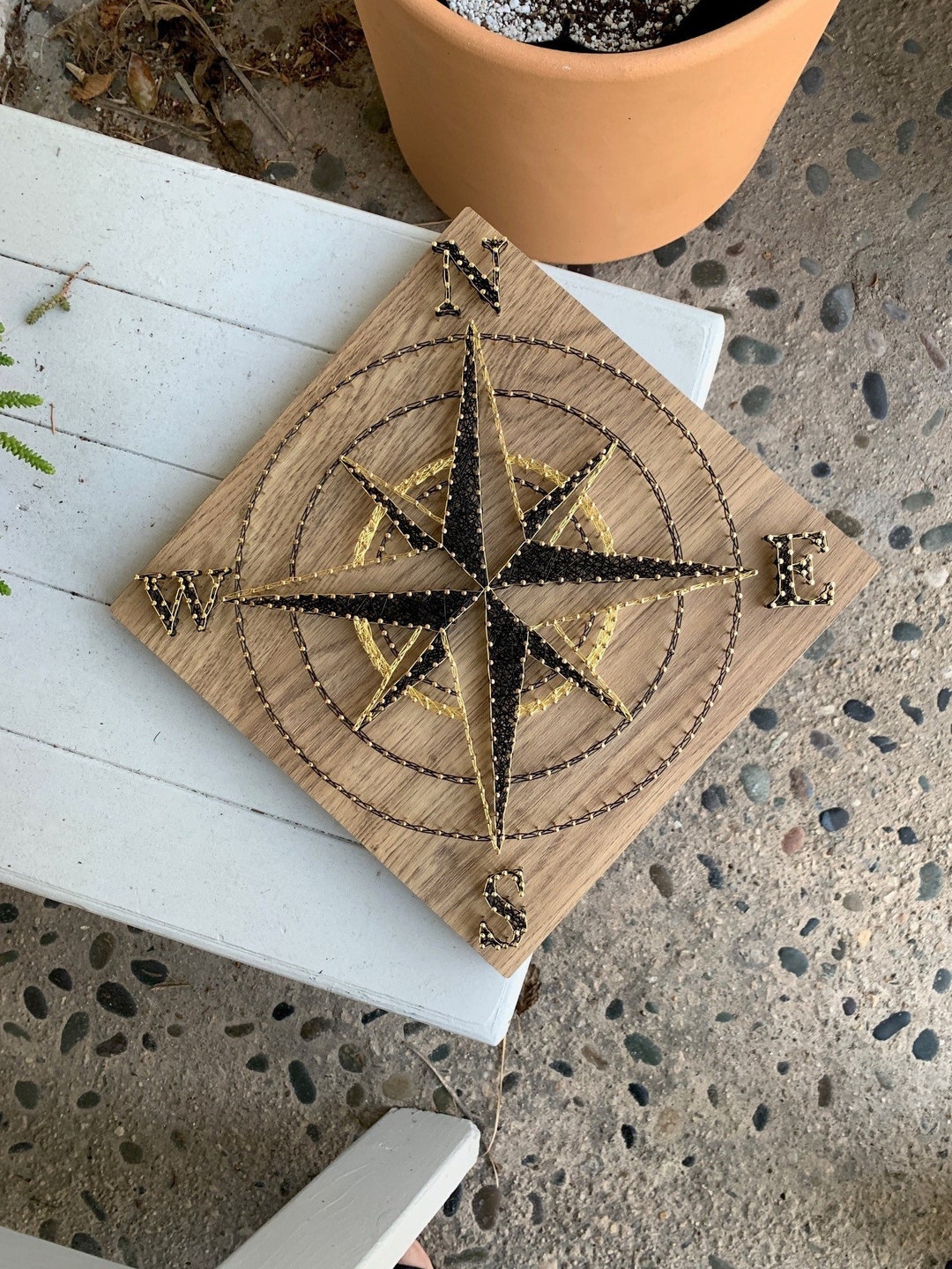 COMPASS String Art TEMPLATE/ PATTERN - Etsy