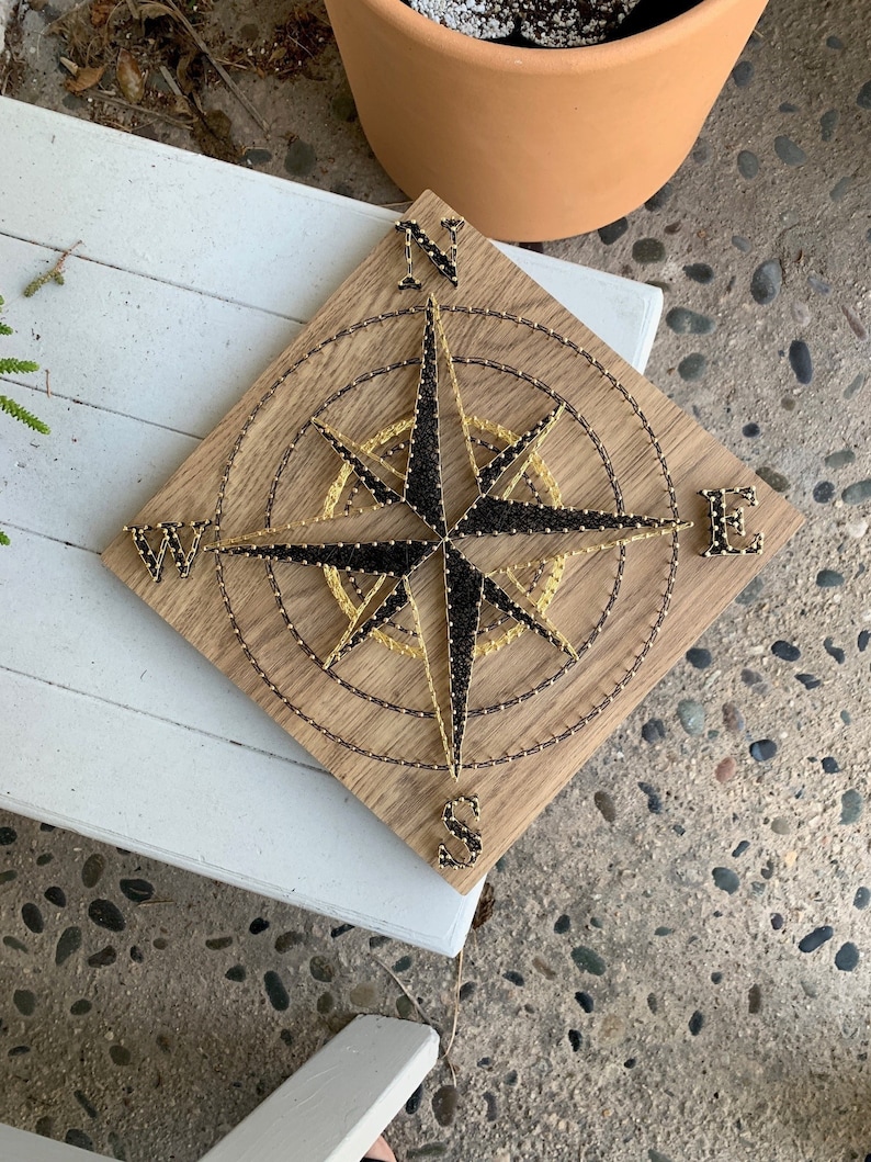 COMPASS String Art TEMPLATE/ PATTERN - Etsy