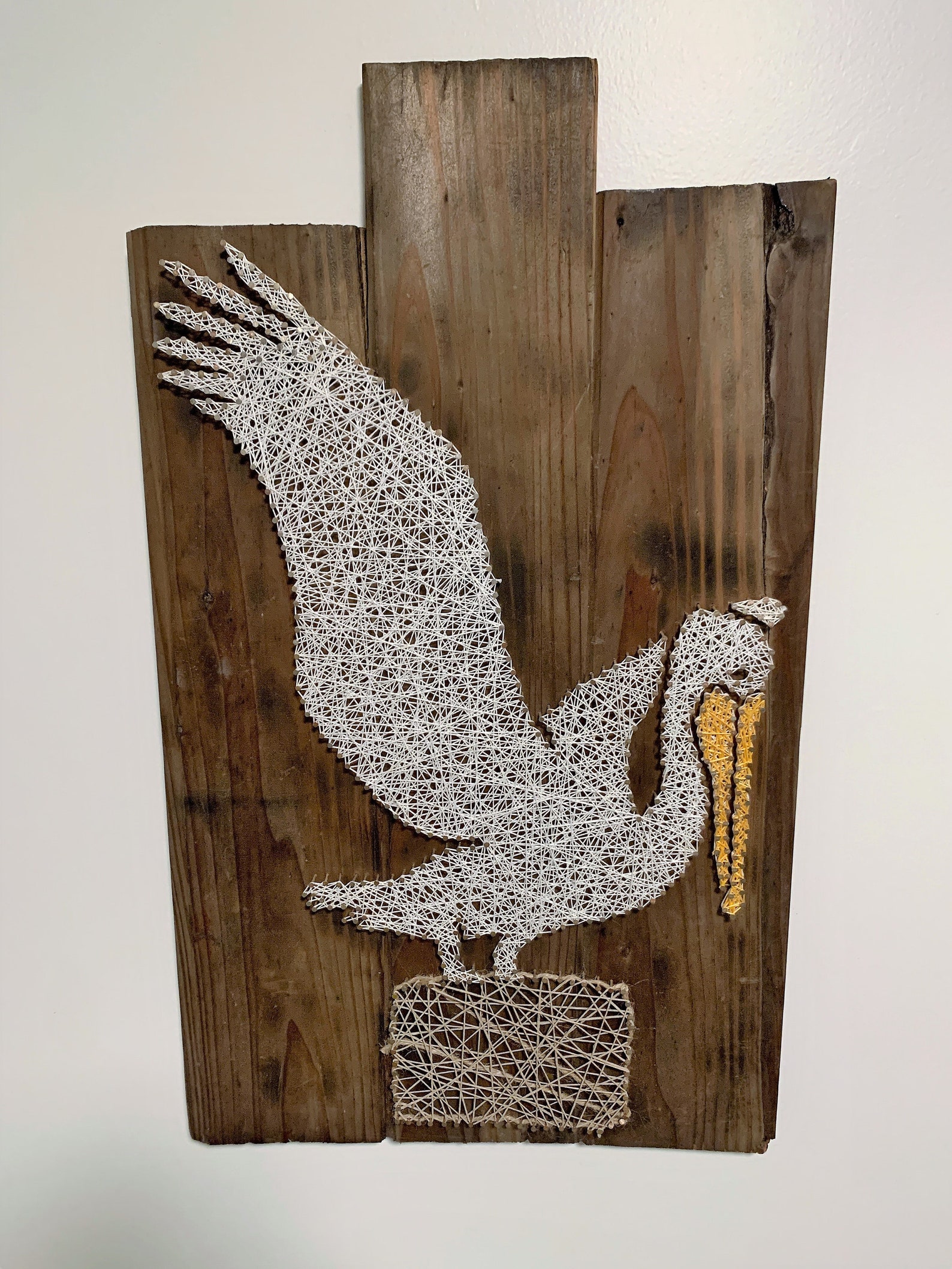 Pelican on Post String Art - Etsy