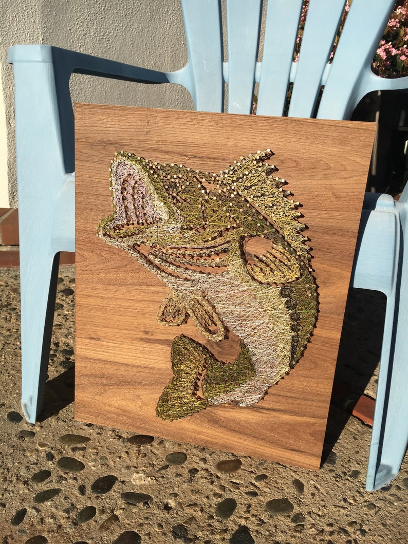 Largemouth Bass String Art - Etsy