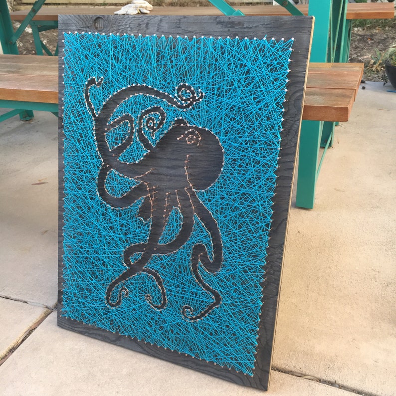 Octopus String Art TEMPLATE/ PATTERN - Etsy