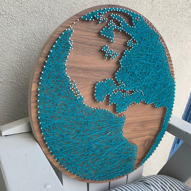 Globe / World String Art - Etsy