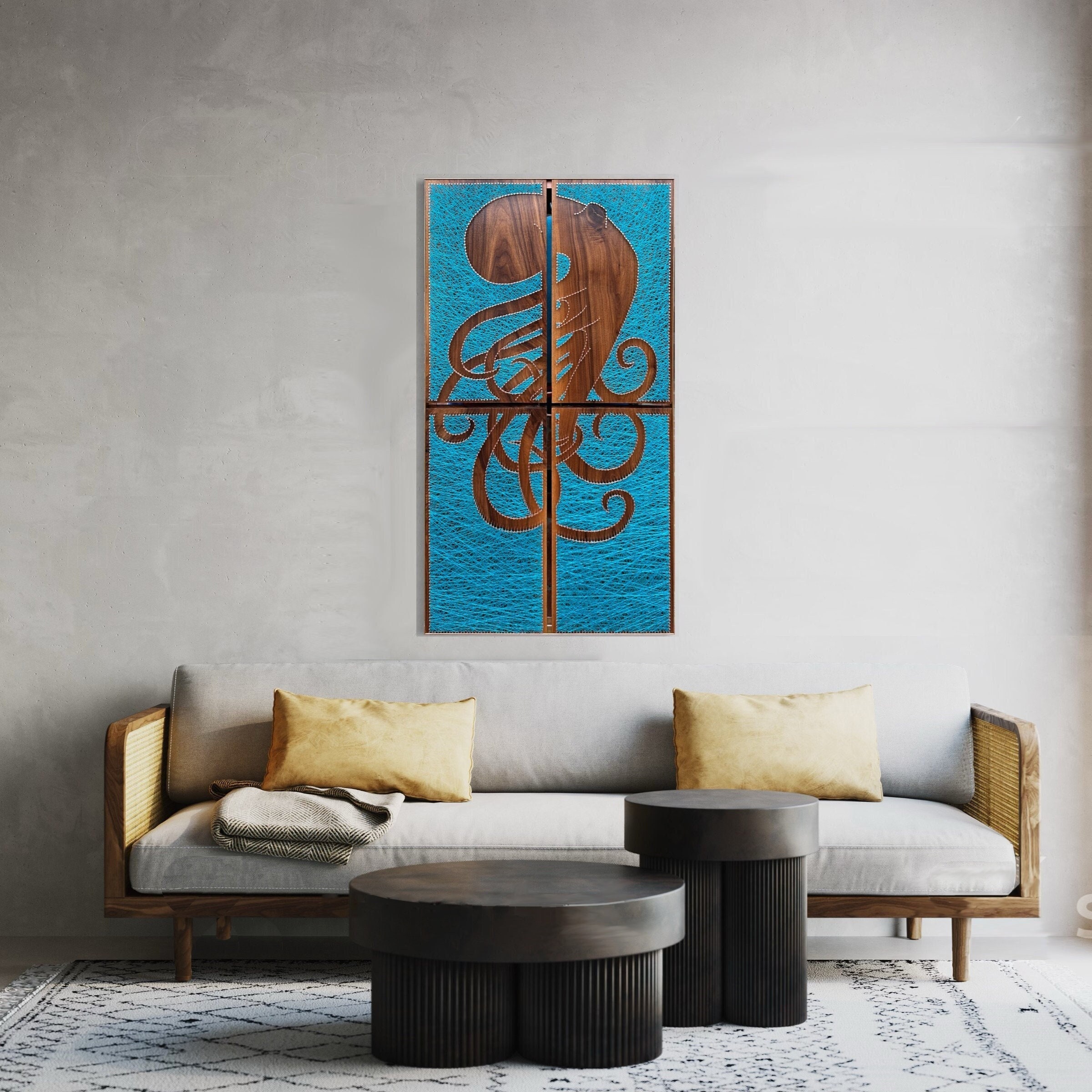 Octopus String Art - Etsy
