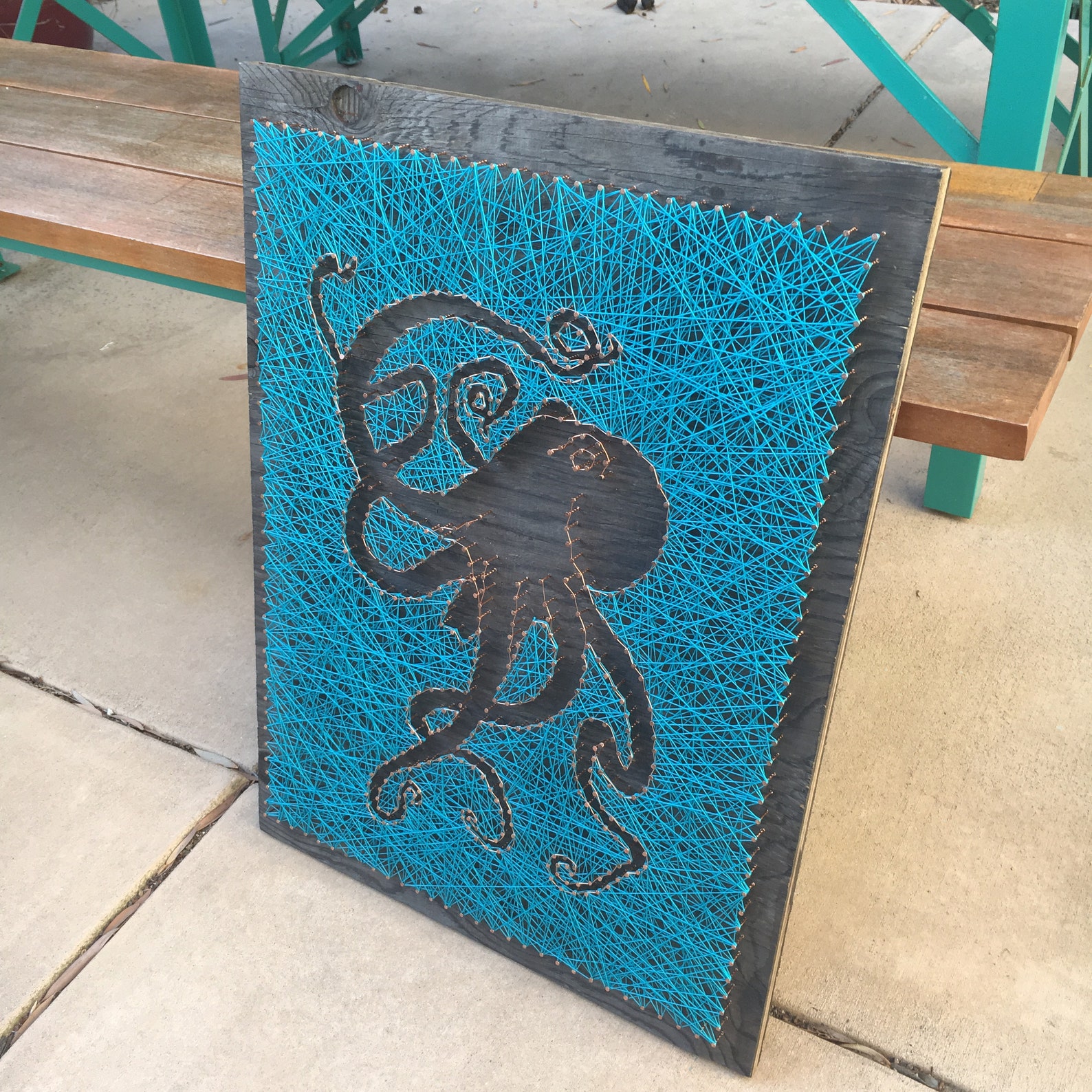 Octopus String Art TEMPLATE/ PATTERN - Etsy