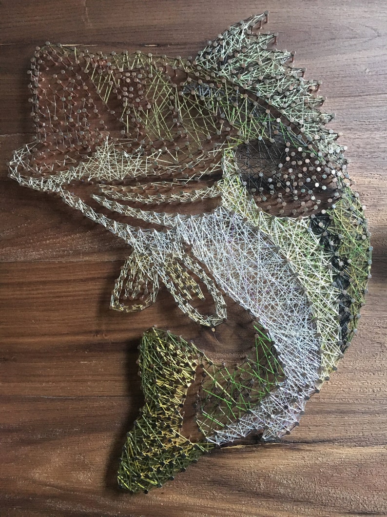 Largemouth Bass String Art - Etsy