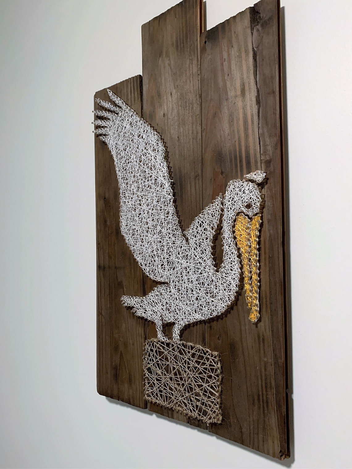 Pelican on Post String Art - Etsy