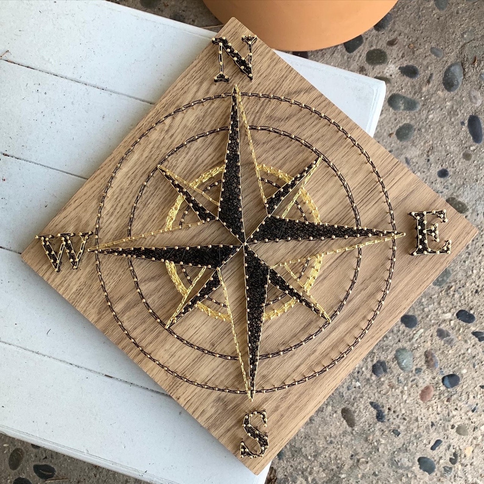 COMPASS String Art TEMPLATE/ PATTERN - Etsy
