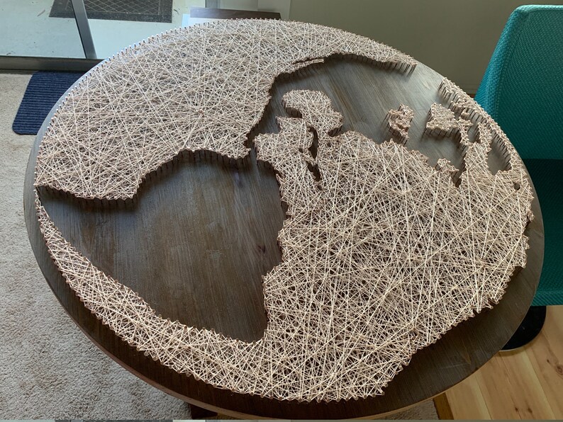 Globe / World String Art - Etsy