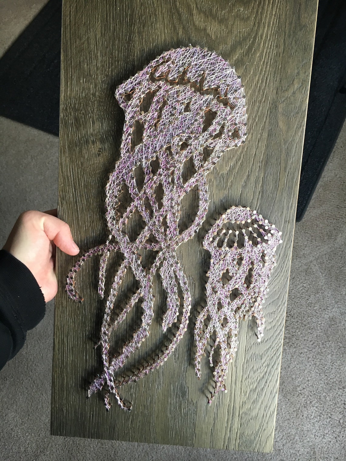 Shimmering Jellyfish String Art - Etsy