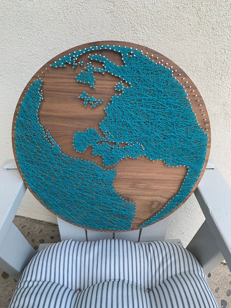 Globe / World String Art - Etsy