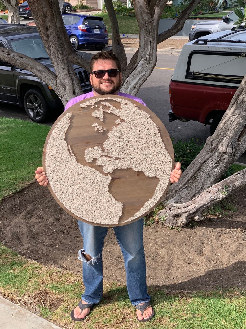 Globe / World String Art - Etsy