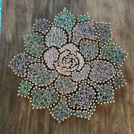 Succulent Plant String Art | Etsy