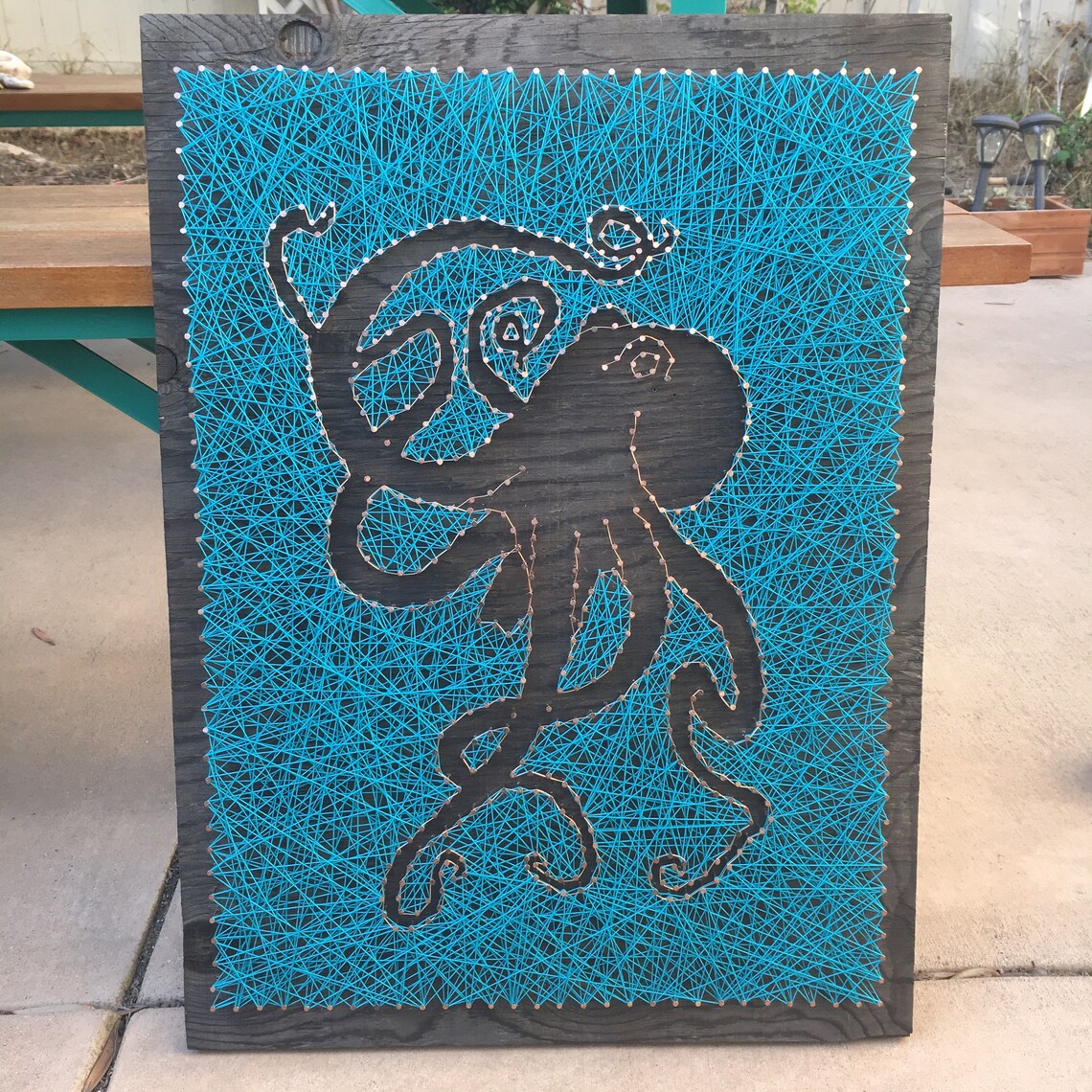 Octopus String Art TEMPLATE/ PATTERN - Etsy