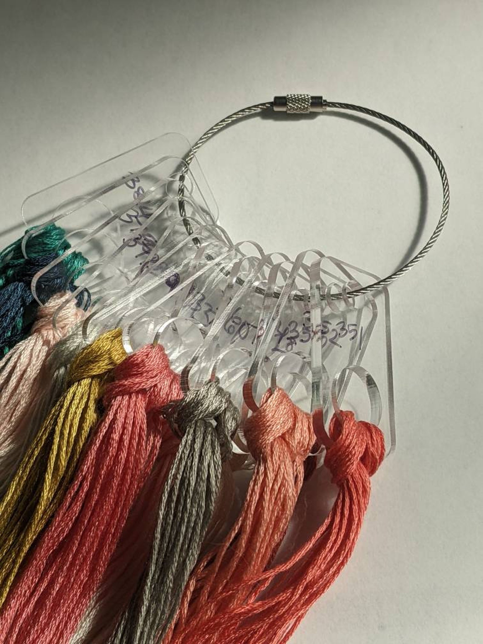 Acrylic Floss Drops Set of 15 With Cable Embroidery Drops - Etsy