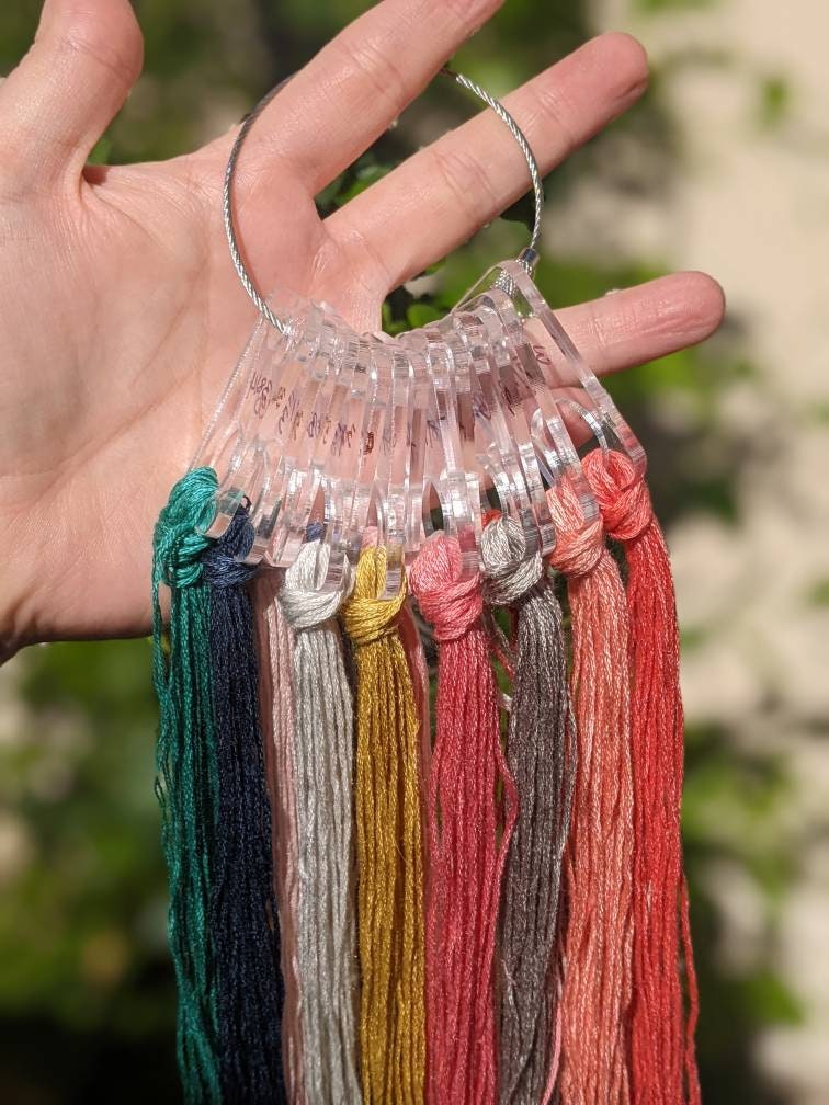 Acrylic Floss Drops Set of 15 With Cable Embroidery Drops - Etsy