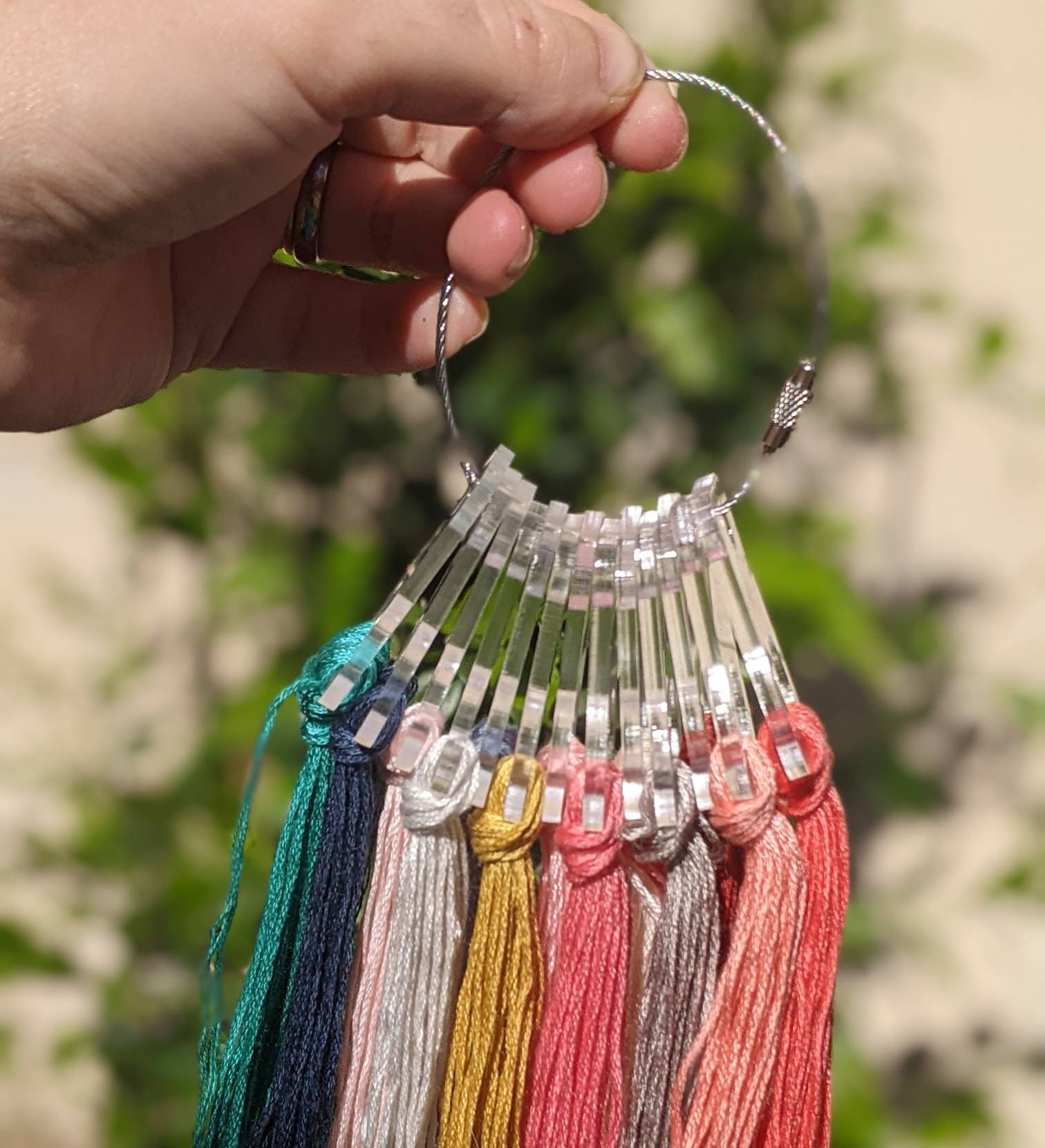 Acrylic Floss Drops Set of 15 With Cable Embroidery Drops - Etsy