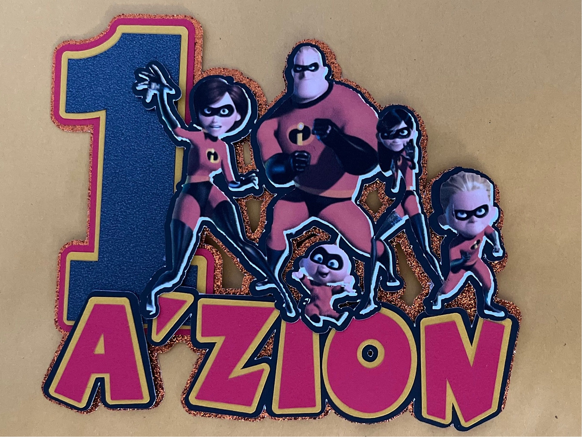 Incredibles Cake Topper - Etsy