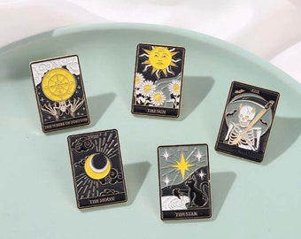 Tarot Enamel Pins - Etsy