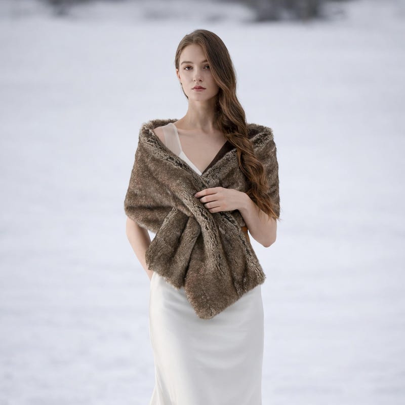 Christmas Fur Wrap - Etsy