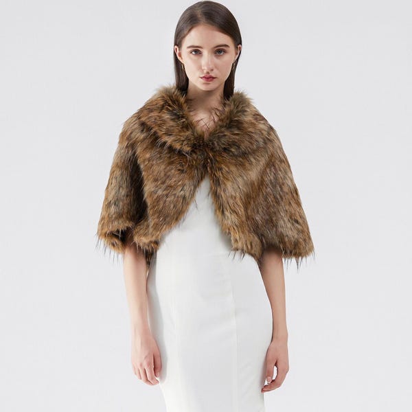 Faux Fur Capelet - Etsy