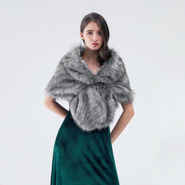Fur Shawl - Etsy