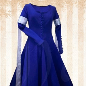 Cotehardie With Tippets, Court Gothic Dress; Noble Lady's Kirtle ...