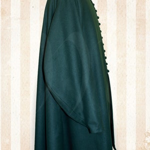 Robe, Medieval Male Gown, Short Wool Dress for Men, Tailor-made Working ...