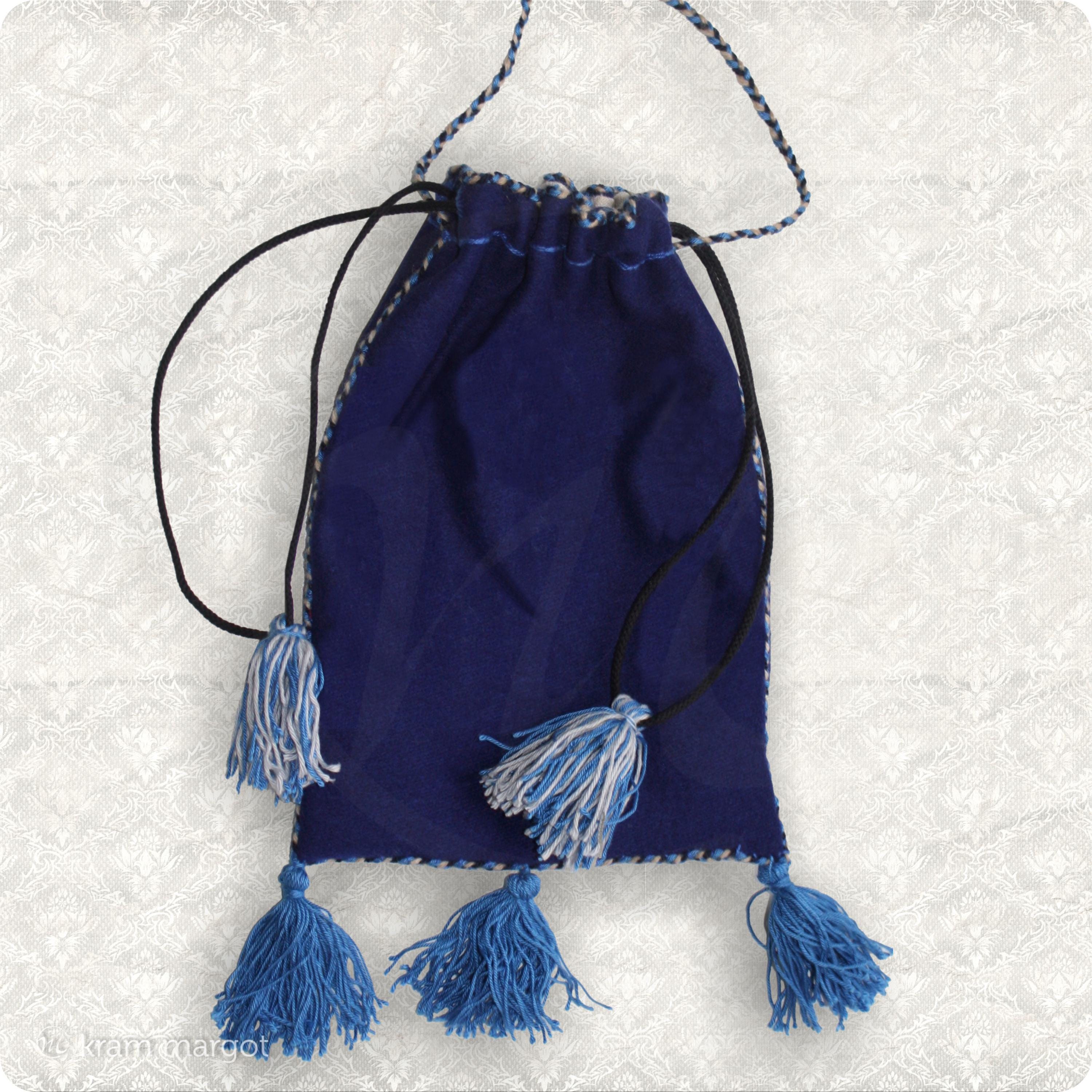 Medieval Wool Coin Purse With Tassels, Reenactment Drawstring Pouch - Etsy