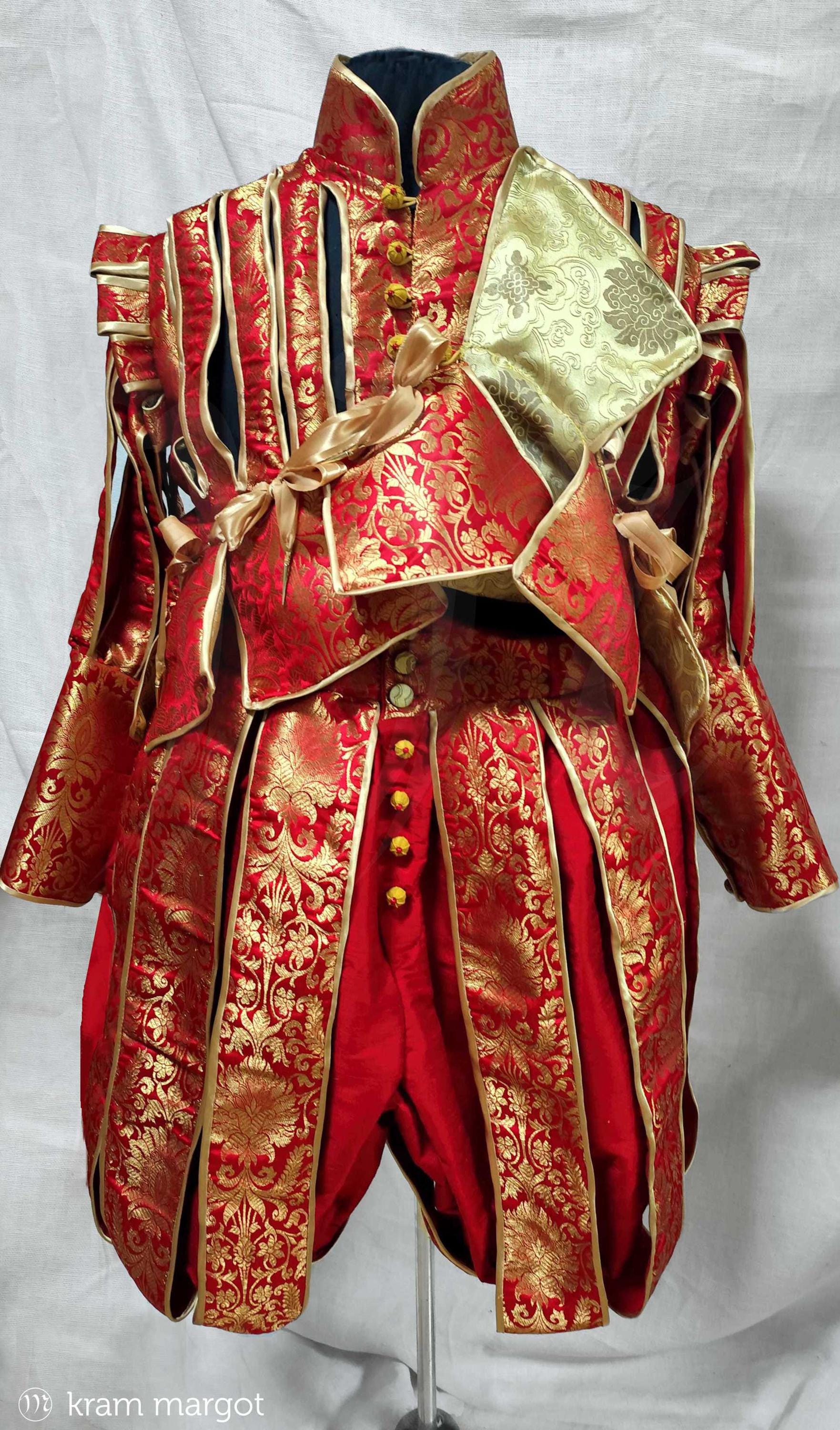 Complete Set | Silk Doublet and Trunkhose, Renaissance Silk Jacket ...