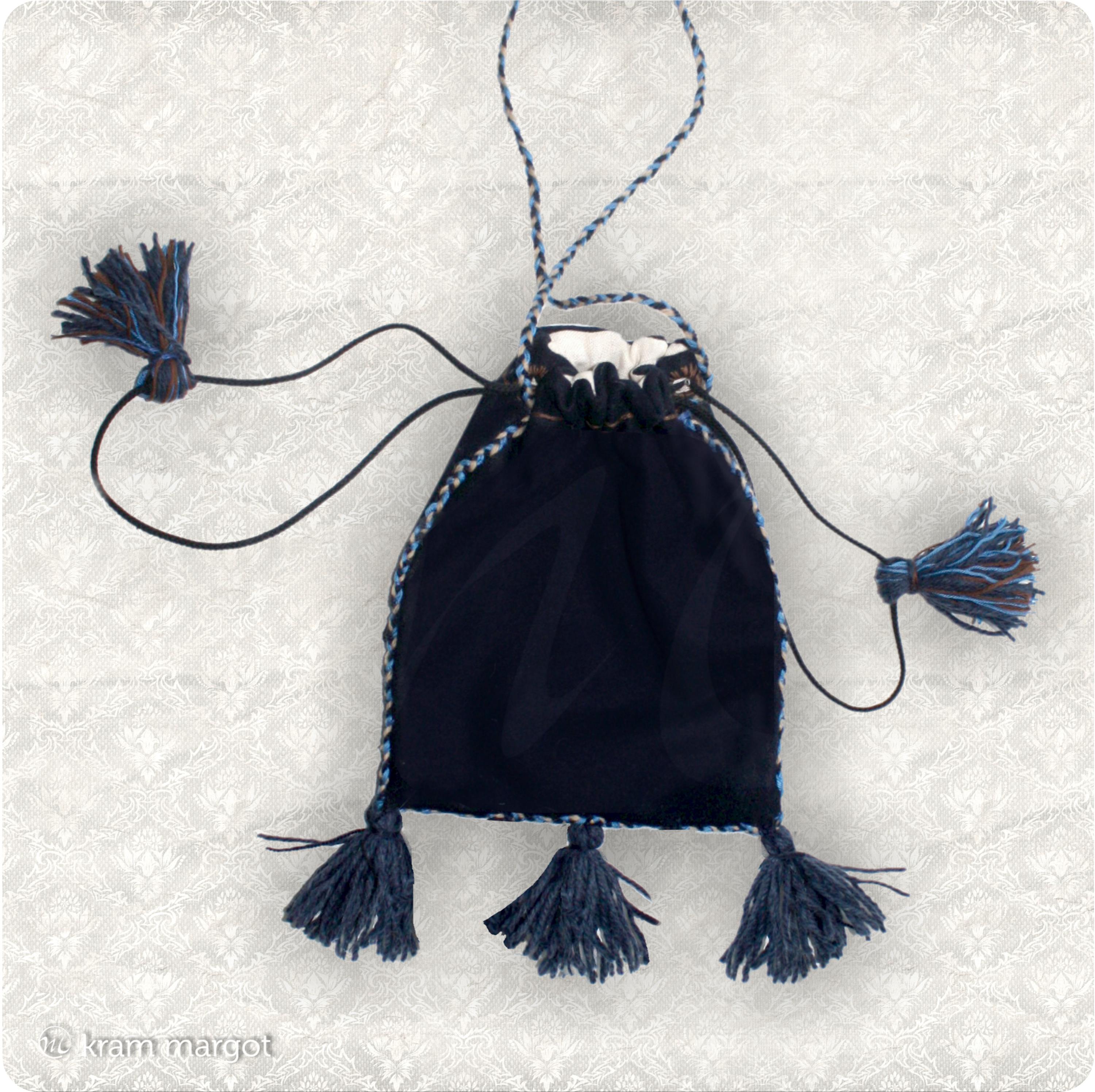 Medieval Wool Coin Purse With Tassels, Reenactment Drawstring Pouch - Etsy