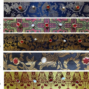 Silk Fillet With River Pearls, Medieval Women's Headdress, Accessories ...