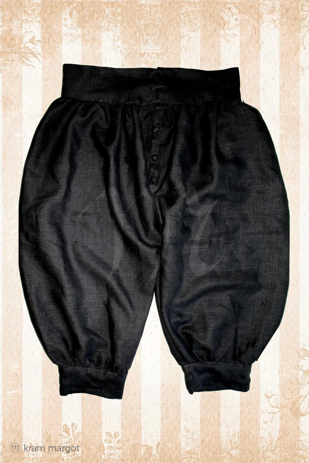 Breeches, Renaissance Pants; Nobleman Trunk Hose, Knee-length Baroque ...