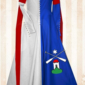 Medieval Heraldic Cotehardie Gown, Custom Court Dress - Etsy
