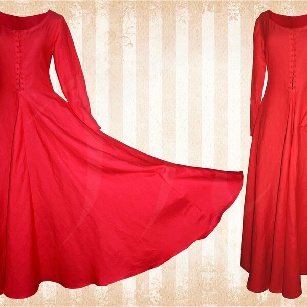 Medieval Simple Dress - Etsy