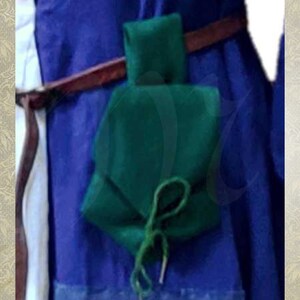 Medieval Wool Purse With Tassels; Reenactment Pouch; Coin Drawstring ...