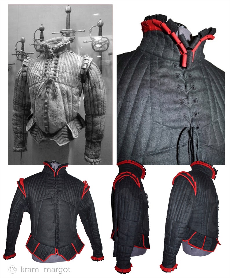 The Set: Renaissance Fencing Outfit | Padded Linen Doublet & Breeches ...