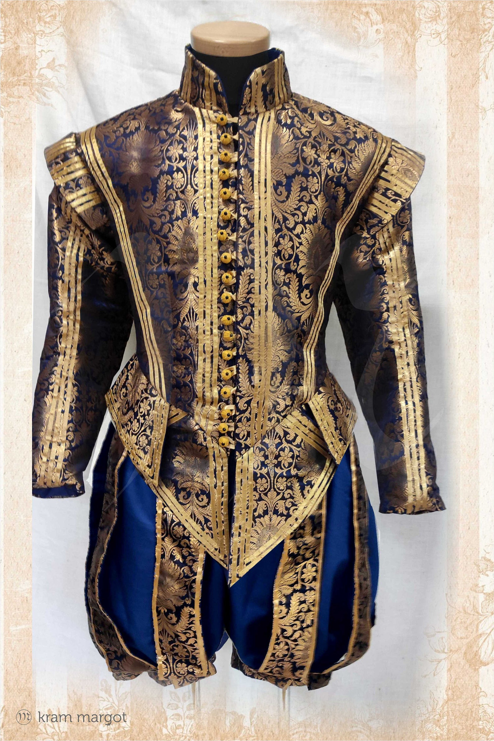 Complete Set Silk Doublet and Trunkhose, Renaissance Silk Jacket ...
