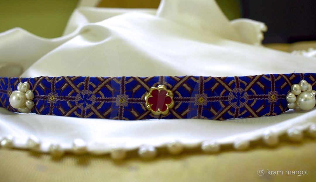 Silk Fillet With River Pearls, Medieval Women's Headdress, Accessories ...