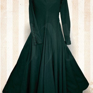 Cotte Simple, Medieval Linen Dress, Women's Gothic Cotte, Tied Kirtle ...