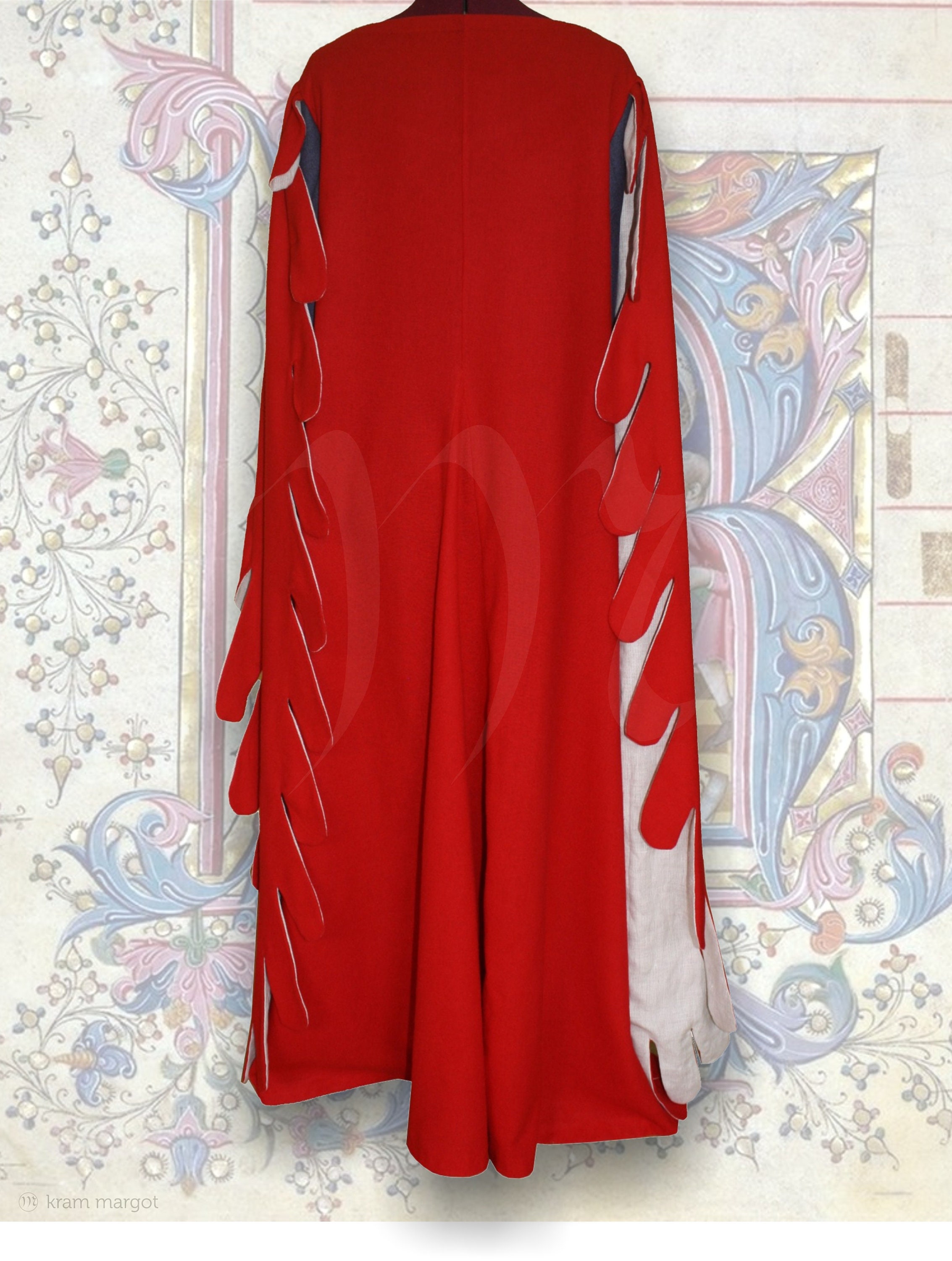 Medieval Cote-hardie With Long Sleeves Court Gothic Dress - Etsy