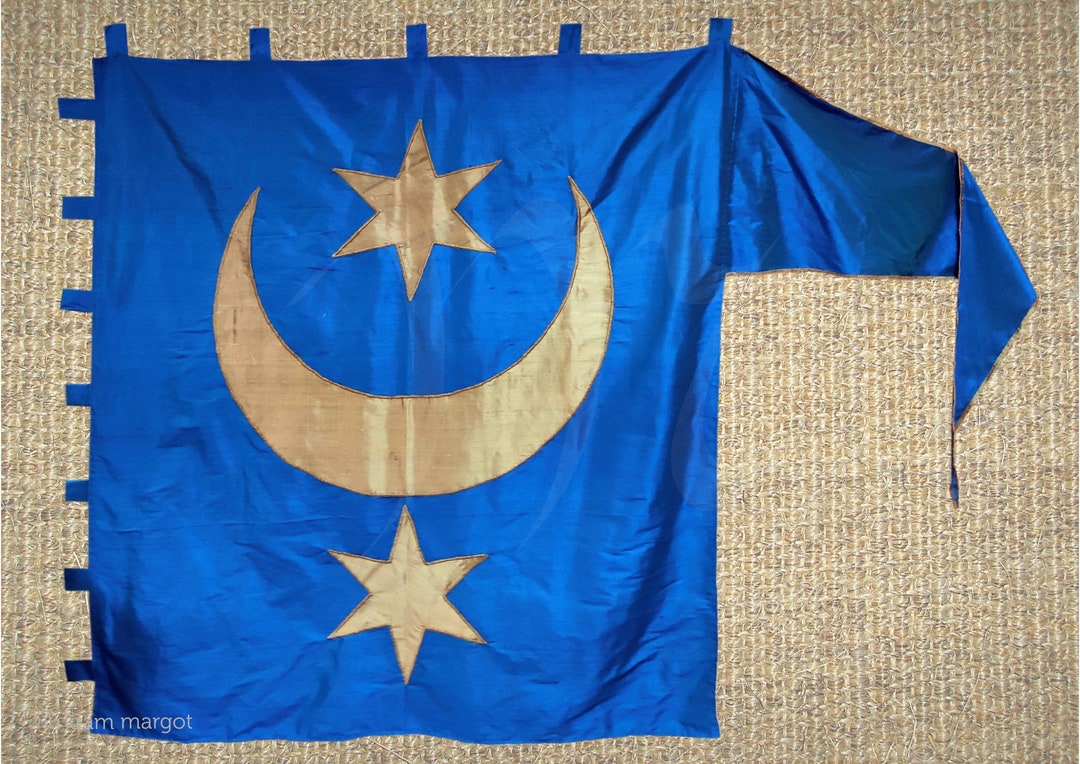 Custom Medieval Banner, Heraldic Flag With an Applique, an Appliqued ...