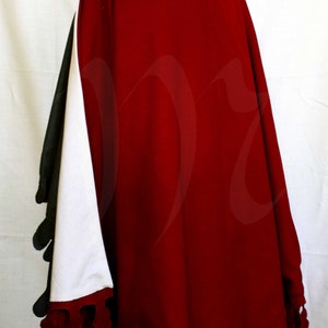 Short Wool Cloak With Cutout, Medieval Coat With Dagged Edge, Gothic ...