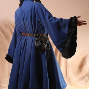 Medieval Houppelande, Gothic Court Dress With Natural Fur, Noble Unisex ...