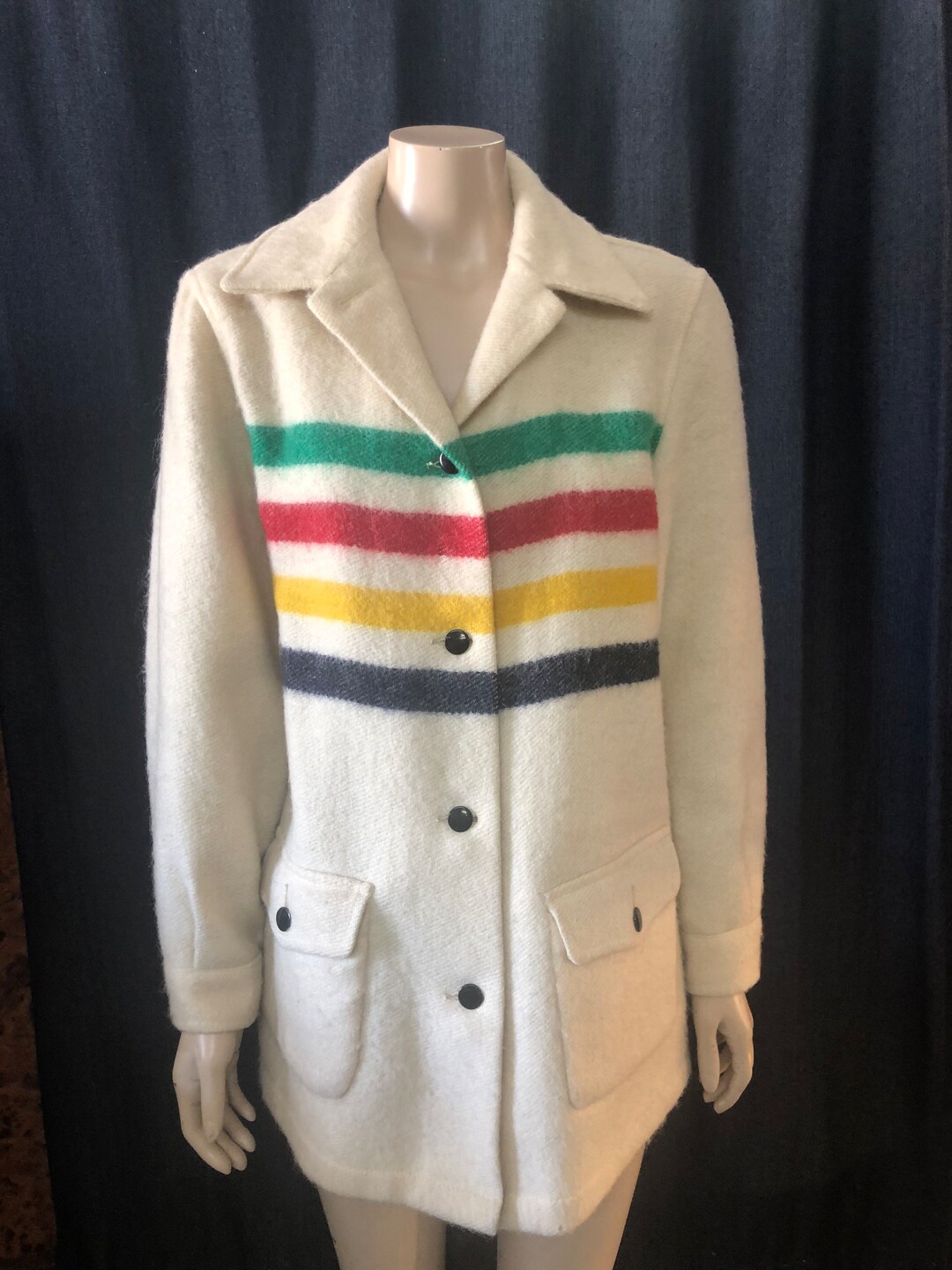 Vintage Hudson Bay Pure Wool Jacket - Etsy