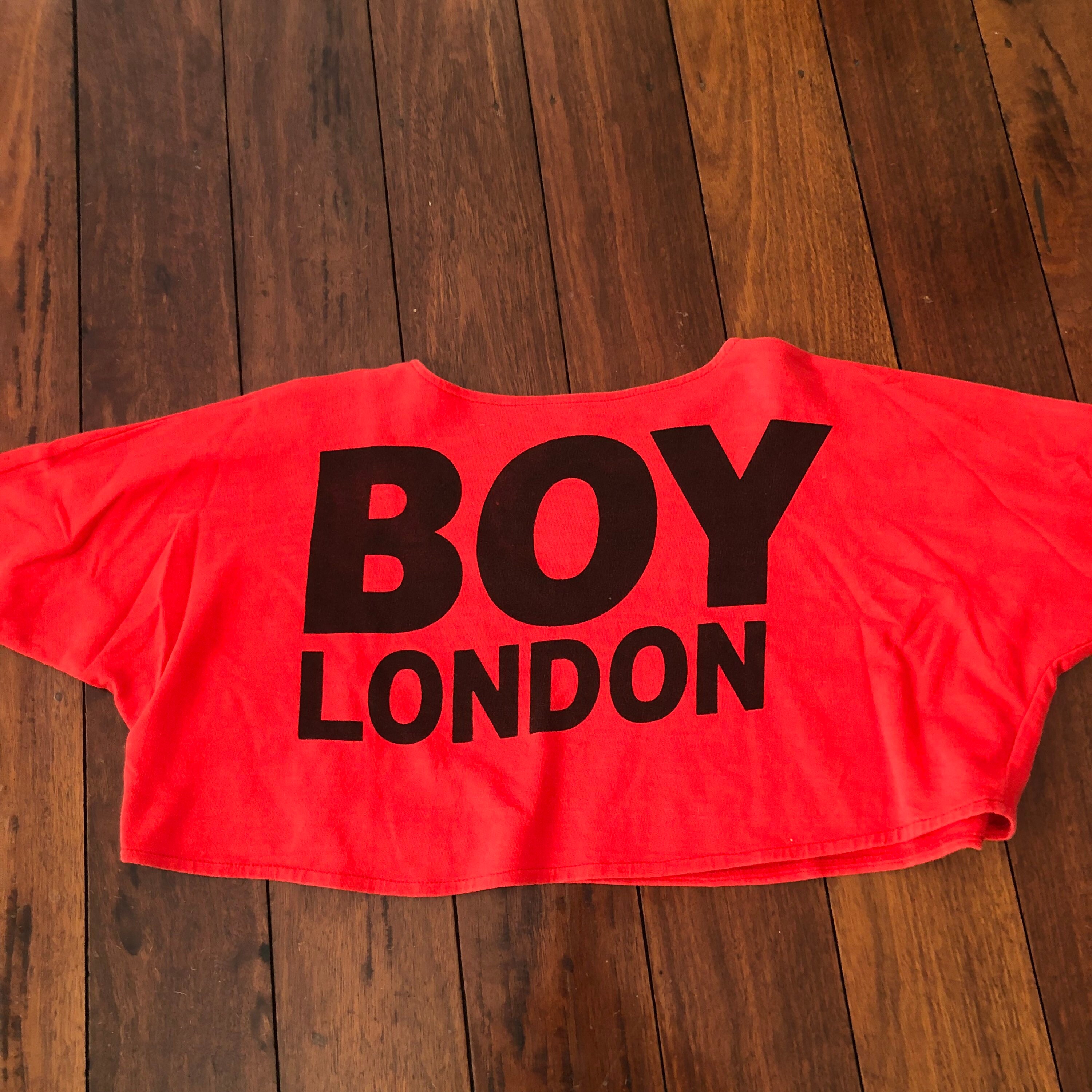 Original 1980’s BOY of London Red Crop Top - Etsy UK